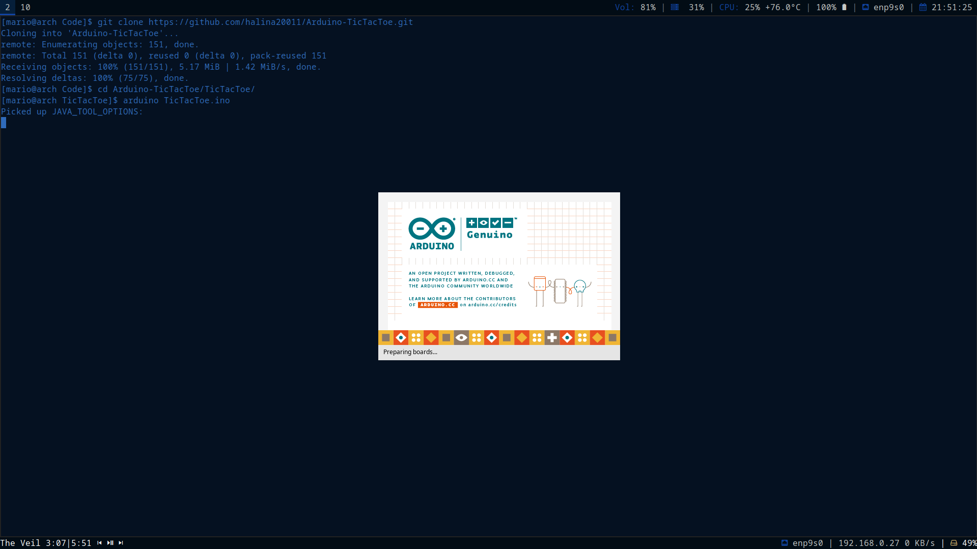Arduino Tic Tac Toe Arduino Tic Tac Toe